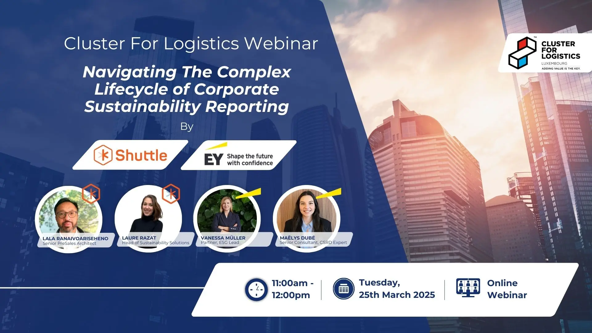 Webinar: Navigating the complex lifecycle of corporate sustainability reporting with kShuttle EY ...